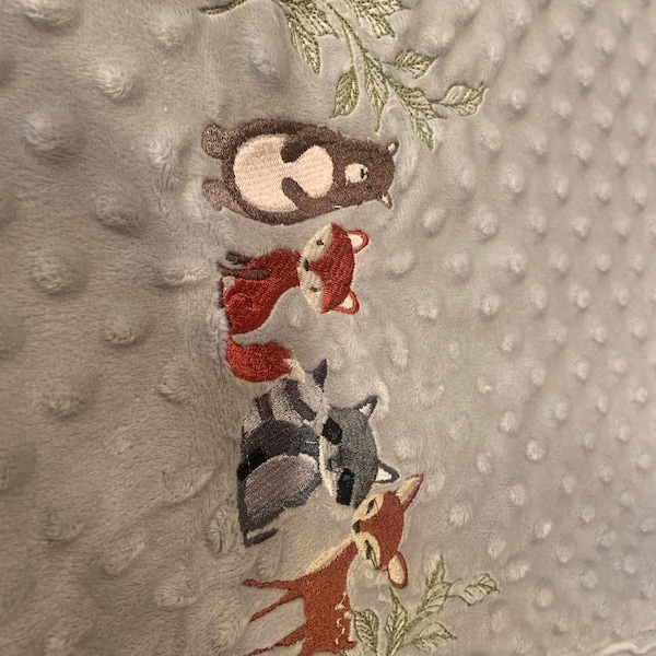 Woodland Animals Embroidery, Woodland Embroidery Design, Animals ...