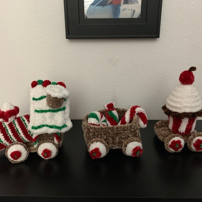 Christmas Amigurumi Pattern Gingerbread Train Engine Christmas Ornament ...