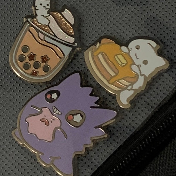 Neko Cafe Sweets Series 2 Enamel Pins Set | Cat Enamel Pin | Cat Lapel ...