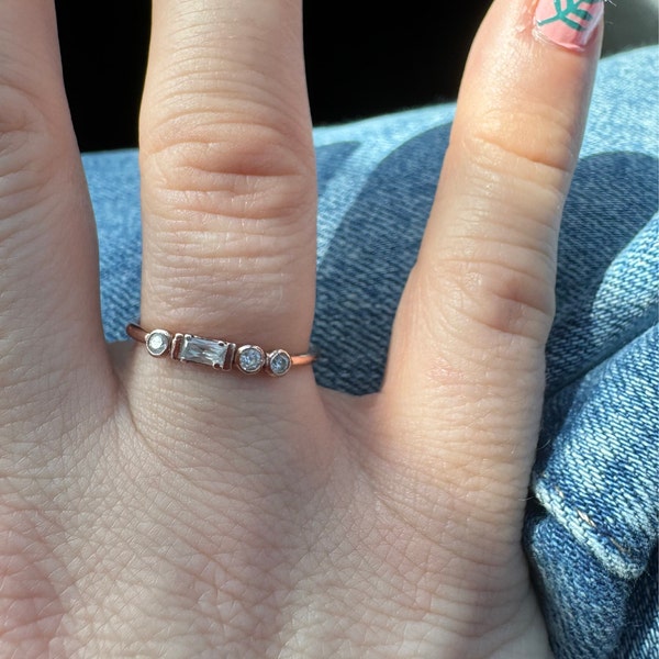 Initial Morse Code Ring by Caitlyn Minimalist • Diamond Ring With ...