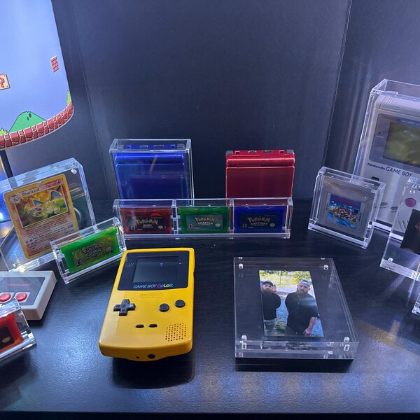 Game Boy Advance Clearstand 6GBA 6 Cartridge Display Stand Case for ...