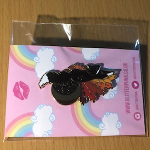 Black and White Snake Enamel Pin Gothic Pin Animal Pin Reptile - Etsy