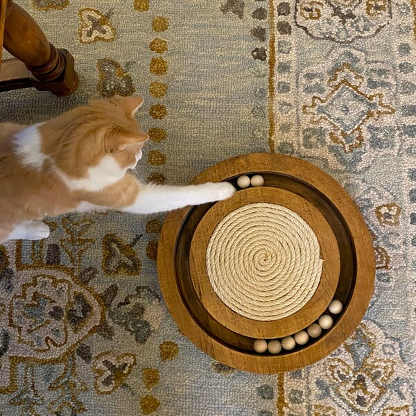 Cat Toy Cat Ball Game Cat Ball Chase Handmade of Natural Materials Only ...