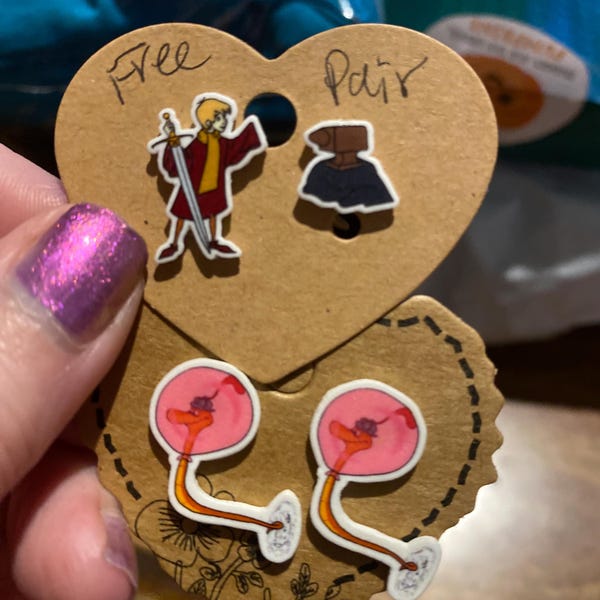 Choose a Pair the Simpsons Inspired Stud Earrings Duff Beer, Homer ...