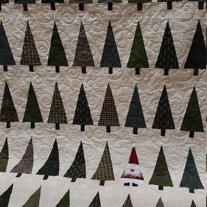 Santa in the Trees Quilt Pattern PDF - Etsy