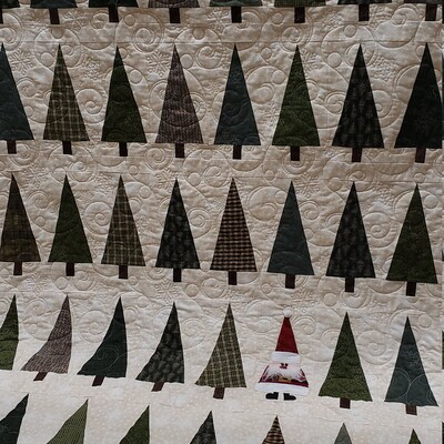 Santa in the Trees Quilt Pattern PDF - Etsy