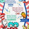 Instant Download Dr. Seuss Printable Kids Class Favor, One Fish Two ...