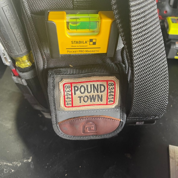 Pound Town Ticket Patch: Beige Embroidered Morale Patch - Etsy