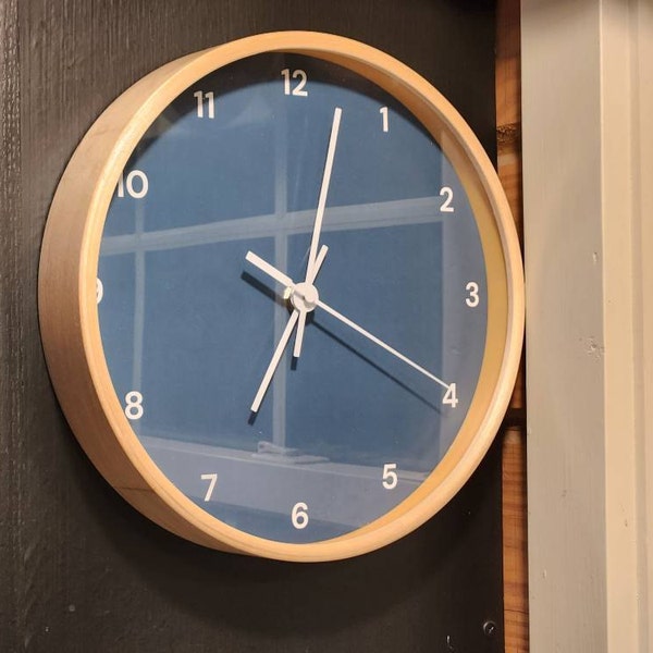 Simple Wall Clock Telling Time Clock, Pastel Colors Clock, Color Wheel ...