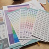 WEEKLY HABIT Tracker Table, Functional Label Planner Stickers, BUJO ...
