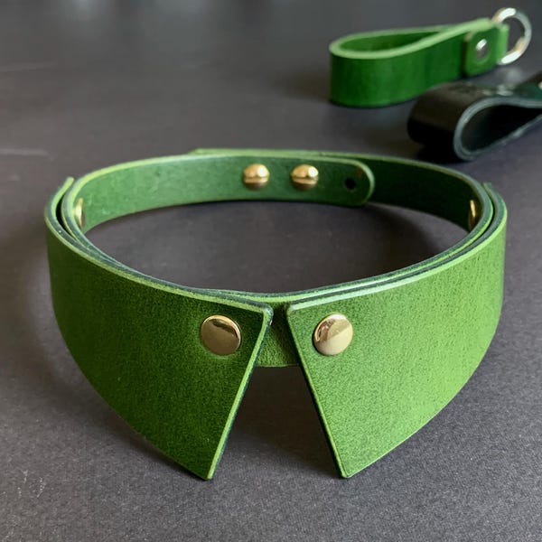 Premium Leather Posture Collar, Neck Corset, BDSM Leather Collar, Wide ...