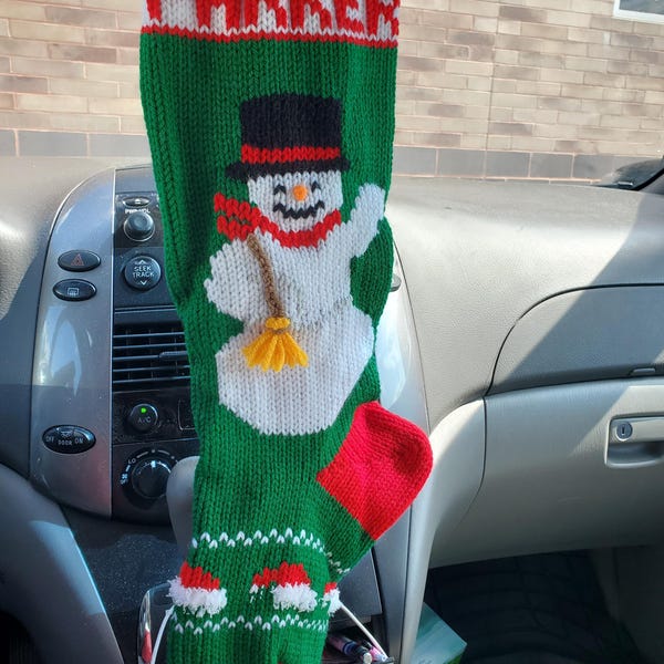 Hand Knit Gingerbread Girl With Hearts, Golfing Santa, Little ...