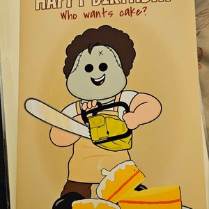 Birthday Card Ghost Face - Etsy