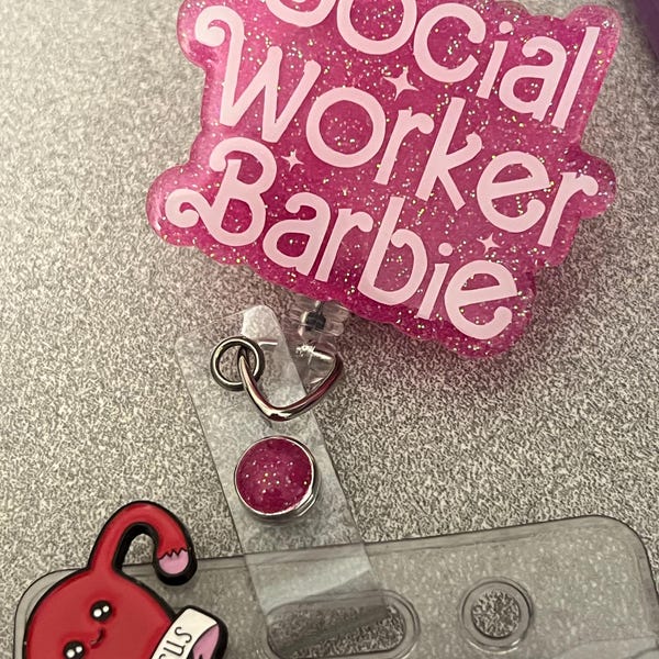 PCT Badge Reel, Employee Gift, PCT Life, Glitter Badge Reel, Patient ...