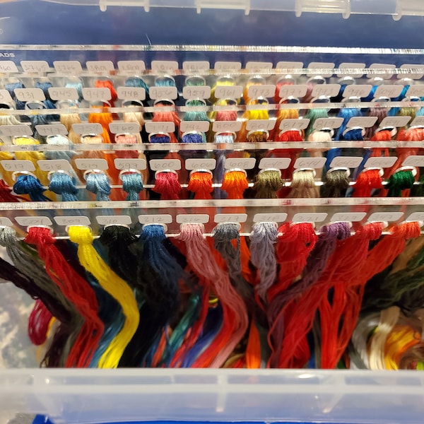 20 HOLE Hanging File Thread Organizer, 1/8" Thick Acrylic, for DMC ...