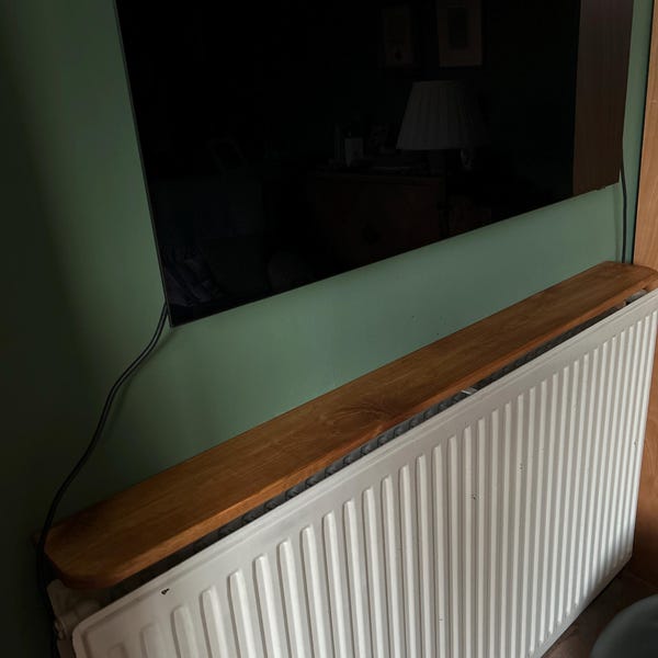 Handmade Radiator Shelf, Made From Solid Wood, Rustic Style ...