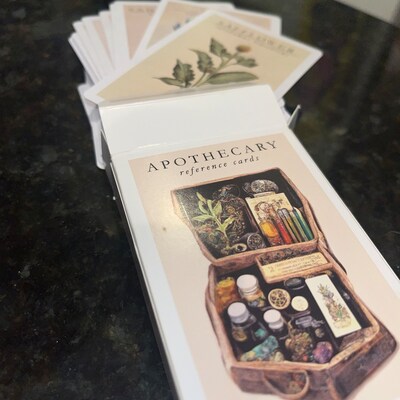Apothecary Reference Cards Herbal Index Flash Cards Medicinal Herbarium Wicca Witchcraft ...