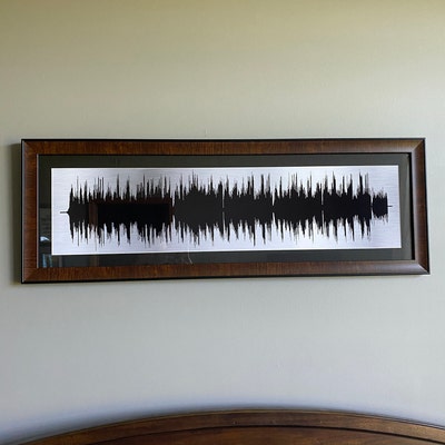 Sound Wave Song Iron Anniversary, 6th Anniversary Gift Favorite Song in ...
