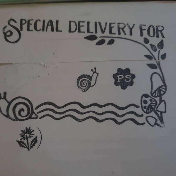 Snail Mail Delivery Rubber Stamp, Snail Mail Stamp, Pen Pal Stamp ...
