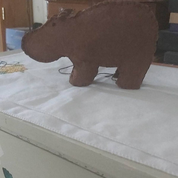 House Hippo DIY Felt Hand Sewing Pattern - PDF Download - Etsy