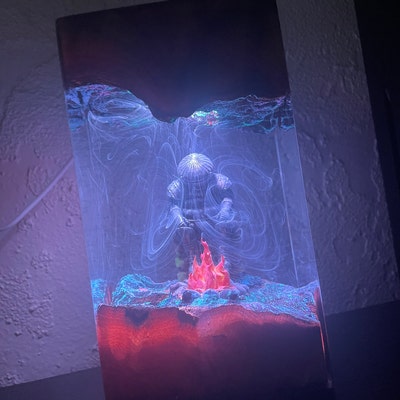 Aliens and Astronauts Resin Lamp, Universe Lamp, Galaxy Night Light ...