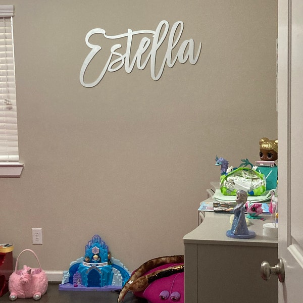 Nursery Name Sign - Wood Name Cutout - Wood Name - Wood Name Sign ...