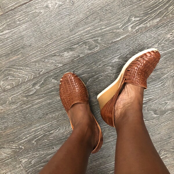 Sandales Huarache, sandales en cuir, huaraches mexicaines, chaussures à ...