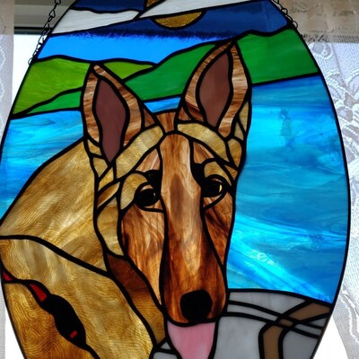 Monarch Glass Studio Mouth Blown Rondel Redish Brown - Etsy