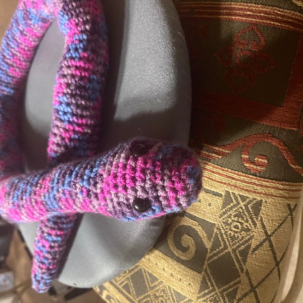 NO SEW - Snake Crochet Amigurumi Pattern, Serpent, Rattle Snake, Adder ...