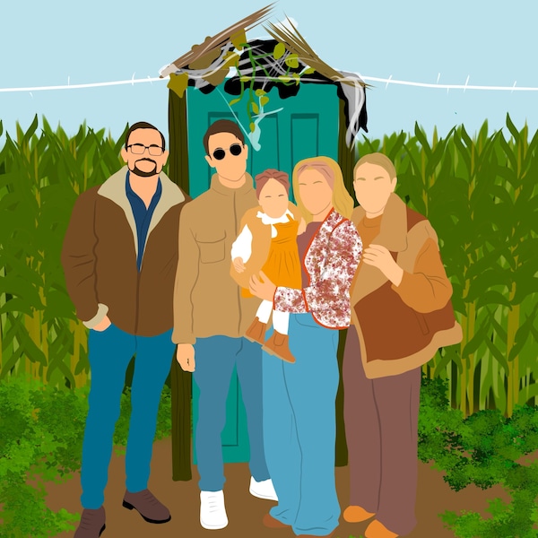 Custom Minimalist Digital Portrait Faceless Illustration ASAP ...