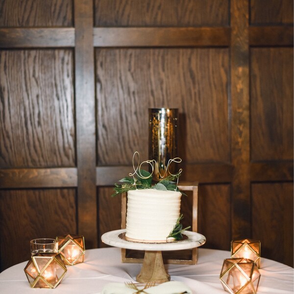 Wedding Wire Cake Topper We Do Love Rustic Country Copper Birthday ...