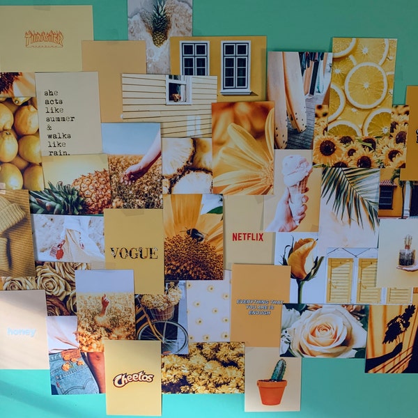 Pastel Blue VSCO Wall Collage Kit Photo Wall Aesthetic Prints - College ...