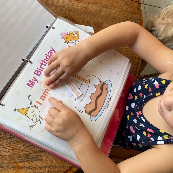 Toddler Learning Binder Printable Toddler Busy Book Girl Version ...