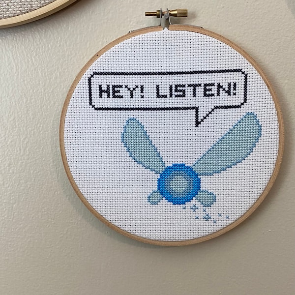 Navi Hey Listen Legend of Video Gamer Ocarina of Time Cross Stitch ...