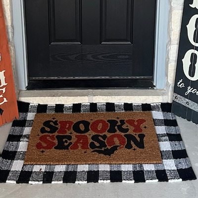 1756 Spooky Season Halloween Door Mat Funny Doormat Welcome Mat Funny ...
