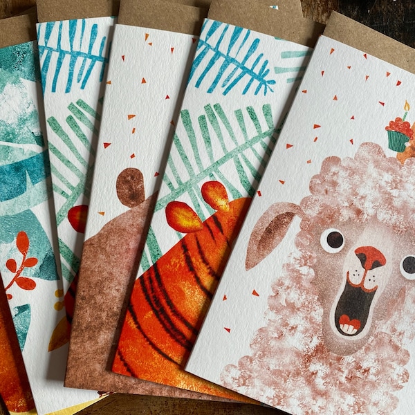 Pack of 8 Mouse Christmas Cards, Multipack of Mice Holiday Greeting ...