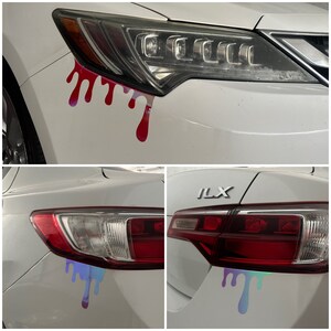Goth Decal Goth Car Accessories Car Accessories Drip Slime Decal Car ...