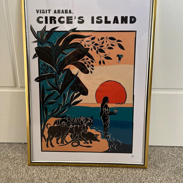 Circe's Island Aeaea Print, Circe Book Inspired Print, Greek Mythology ...