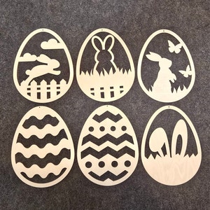 Laserdatei_Osterei mit Schrftzug-Oster Bundle-Pefekt als Türkränze für die Osterzeit_Lasercut ...