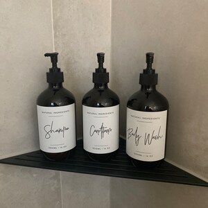 Individual Modern Minimalist Bathroom & Kitchen Bottles W/waterproof ...