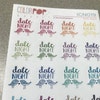 Weekly Sticker Kit, Weekly Stickers, Full Weekly Kit twilight Quartz ...