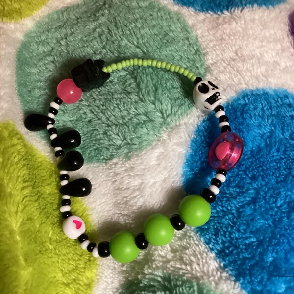 Beaded Fidget Sensory Bracelet for Anxiety Relief/adhd Autism. Rainbow ...