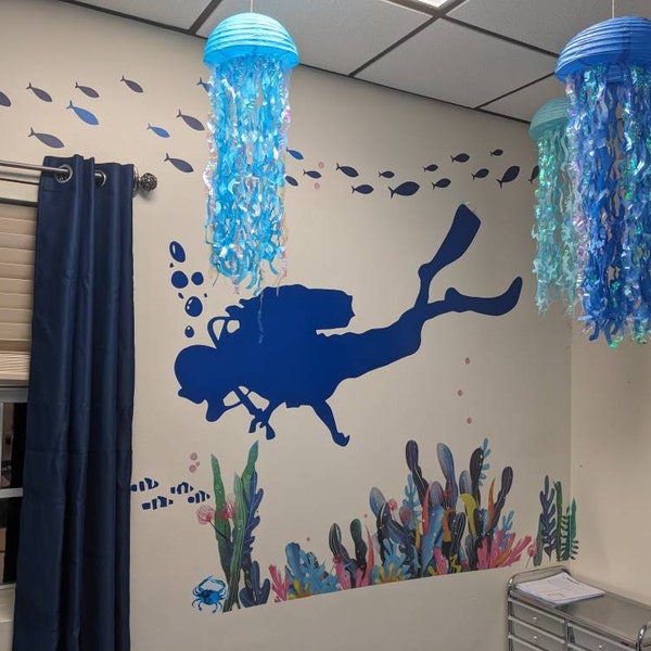 Fish Wall Decals by Wallency - School of Fish Vinyl Wall Stickers ...