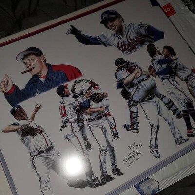 Chipper Jones Colored Pencil Card Sized Drawing 3 1/2x 2 1/2 - Etsy