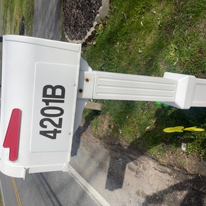 Custom Weatherproof Mailbox Sticker Outdoor Address Decal, Easy to ...