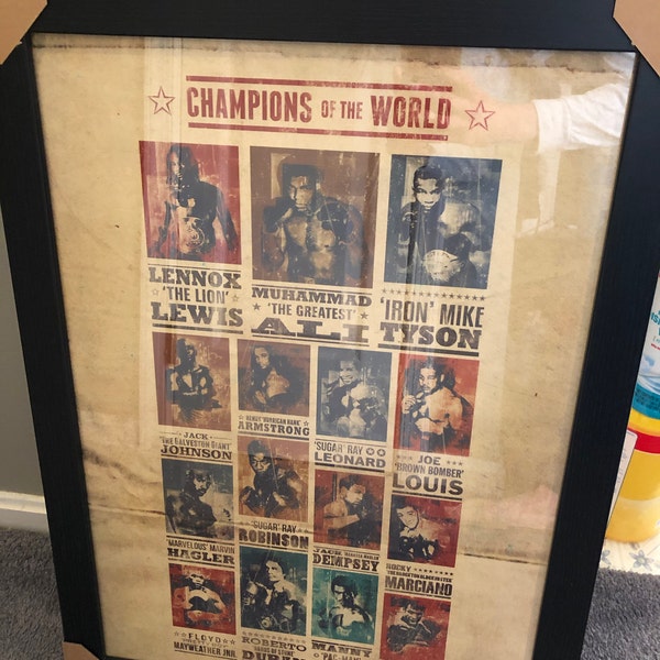 Champions of the World Boxing Poster - Etsy