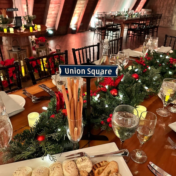 Custom Wedding Table Street Sign: Personalized Reception Decor - Etsy