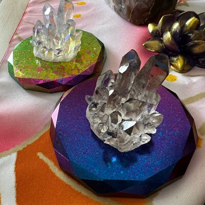 Deep Crystal Edge Coaster Resin Mold Works Great With Resin, Gypsum ...