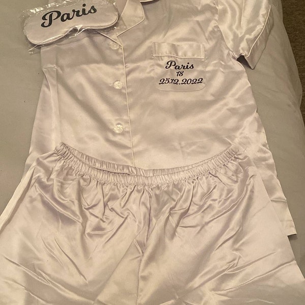 PERSONALISED Charlie Milestone Birthday | Short Pjs | Pyjamas |sweet 16 ...