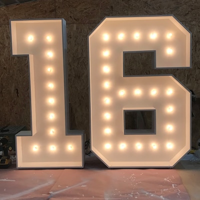 Square Numbers, BUNDLE, Mosaic From Balloons, Tall Number Template, 1ft ...